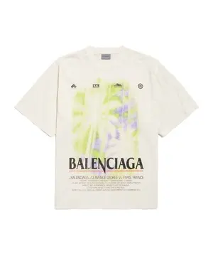 Balenciaga Graphic Print T-shirt - White