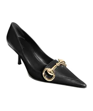 Gucci Boulevard Heeled Pumps With Horsebit Detail - Black