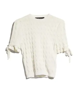 Gucci Braided Cotton Blend Top