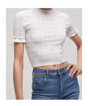 Gucci Braided Cotton Blend Top
