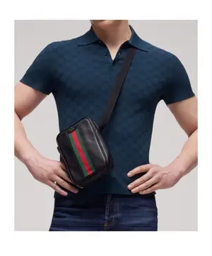Gucci Technical Gg Jacquard Fabric Polo Shirt