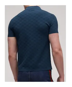 Gucci Technical Gg Jacquard Fabric Polo Shirt