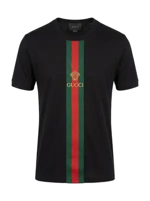 Gucci Cotton Jersey T-shirt With Print - Black