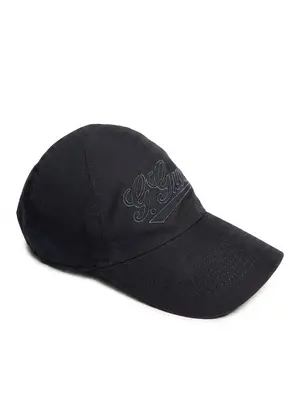 Gucci Cotton Baseball Hat With Embroidery - Black