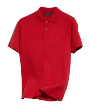 Gucci Knit Silk Cotton Polo Shirt