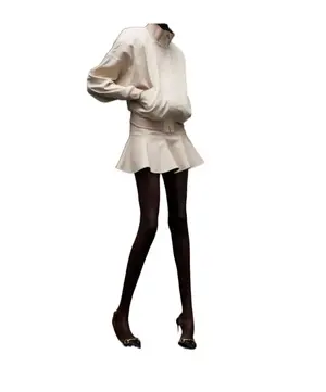 Gucci Flounced Silk Poplin Skirt