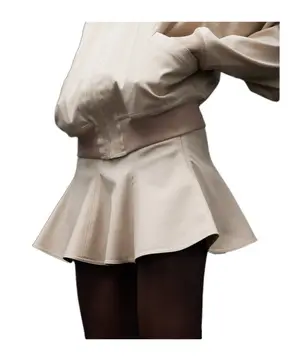 Gucci Flounced Silk Poplin Skirt