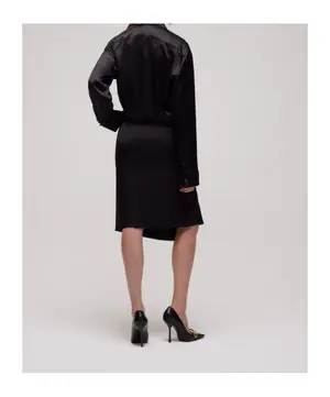 Gucci Silk Satin Shirt With Rouches