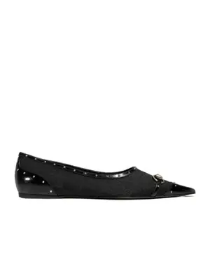 Gucci Point-toe Studded Loafers - Black