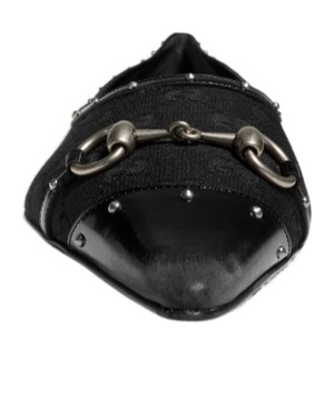 Gucci Point-toe Studded Loafers - Black