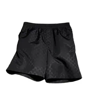 Gucci Gg Cotton Faille Shorts - Black