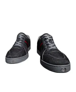 Gucci Low-top Sneakers With Gg Canvas And Web Detail