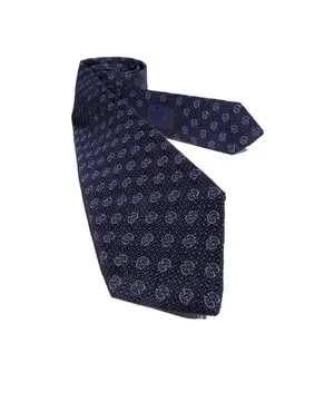 Gucci Gg Silk Jacquard Neck Tie - Blue