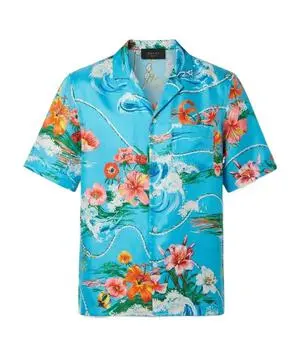 Gucci Printed Silk Twill Bowling Shirt - Multicolor