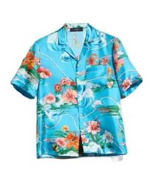 Gucci Printed Silk Twill Bowling Shirt - Multicolor