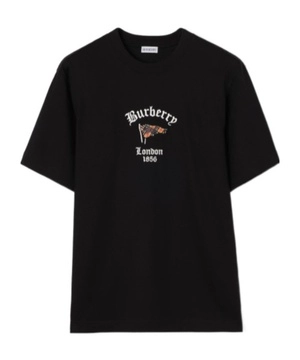 Burberry Check Flag Crewneck T-shirt - Black