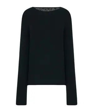 THE ROW Long-sleeved Knitwear With Crochet Piping
