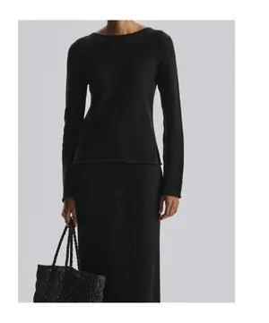 THE ROW Long-sleeved Knitwear With Crochet Piping