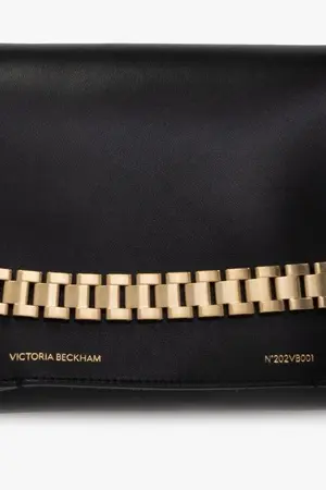 Victoria Beckham Chain Detail Foldover Shoulder Bag