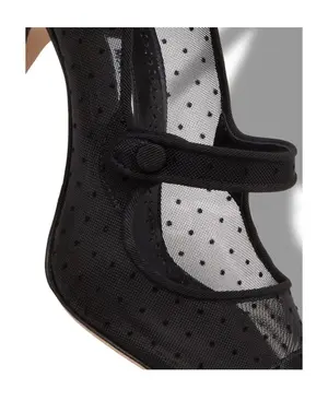 Manolo Blahnik Polka Dot Pointed Toe High Heels