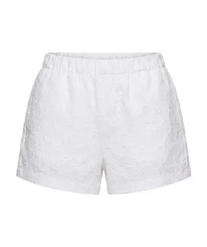 Gucci Gg Jersey Jacquard Shorts - White