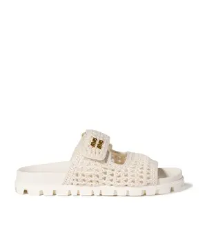 MIU MIU Crochet Sandals