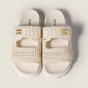 Miu Miu Crochet Sandals