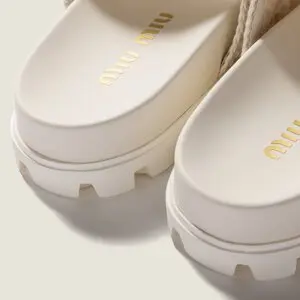 Miu Miu Crochet Sandals