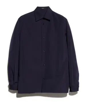 Gucci Piece Dyed Cotton Poplin Shirt - Dark Blue