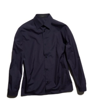 Gucci Piece Dyed Cotton Poplin Shirt - Dark Blue