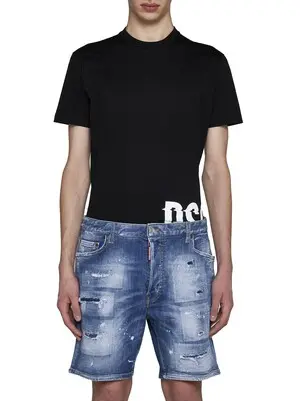Dsquared2 Distressed Denim Shorts