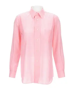 Comme Des Garçons Long Sleeve Shirt - Pink