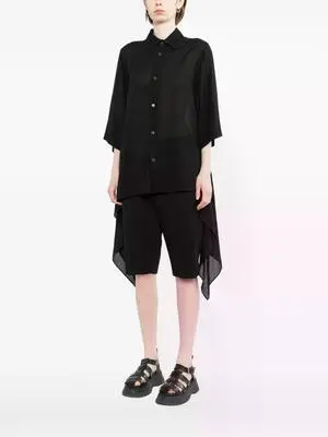 Yohji Yamamoto Asymmetrical Draped Shirt