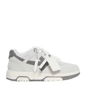 Off-White Lace-up Low-top Sneakers - Medium Gray/dark Gray