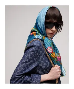 Gucci Printed Silk Shawl