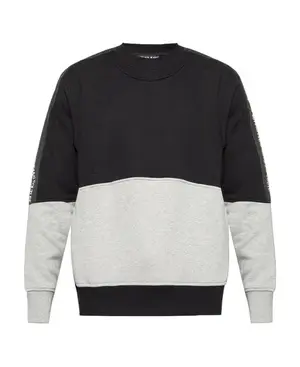 Versace Two-tone Crewneck Sweatshirt - Black
