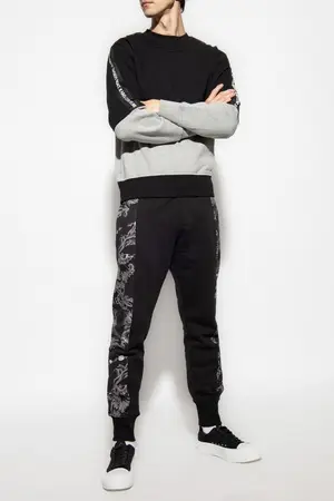 Versace Two-tone Crewneck Sweatshirt