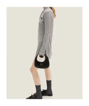 Miu Miu Ribbed Jersey Mini-dress
