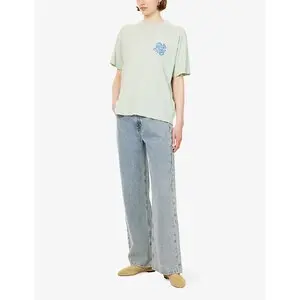 ANINE BING Regular-fit Logo-print Cotton T-shirt