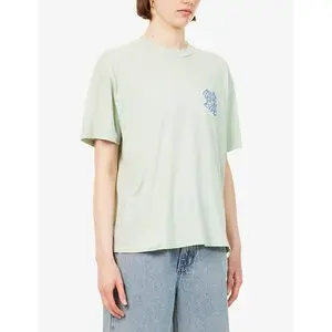 ANINE BING Regular-fit Logo-print Cotton T-shirt