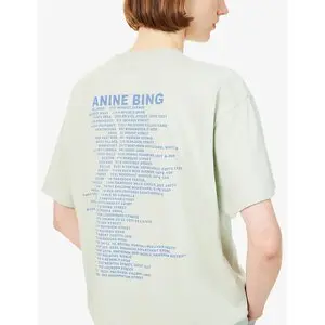 ANINE BING Regular-fit Logo-print Cotton T-shirt