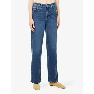 7 For All Mankind Stovepipe Straight-leg Denim Jeans - Seaside