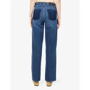 7 For All Mankind Stovepipe Straight-leg Denim Jeans - Seaside