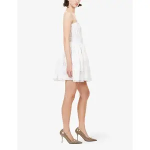 Alaïa Fitted Waist Bandeau Stretch-woven Mini Dress