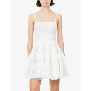 Alaïa Fitted Waist Bandeau Stretch-woven Mini Dress