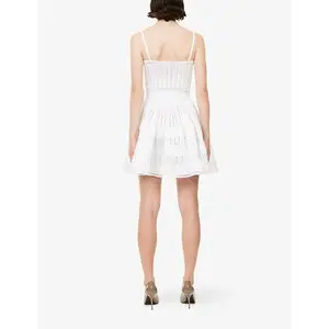 Alaïa Fitted Waist Bandeau Stretch-woven Mini Dress