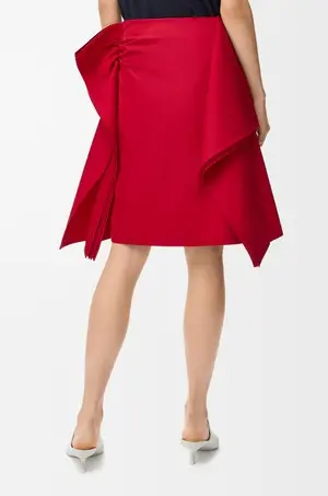 Loewe Draped Detail Midi Skirt