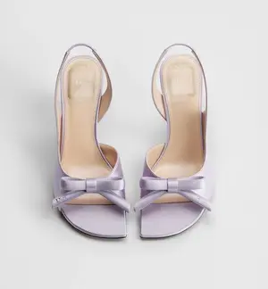 Dior Bow Heeled Slingback Sandal