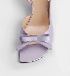 Dior Bow Heeled Slingback Sandal