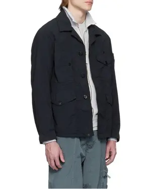 Stone Island Logo Patch Buttoned Jacket